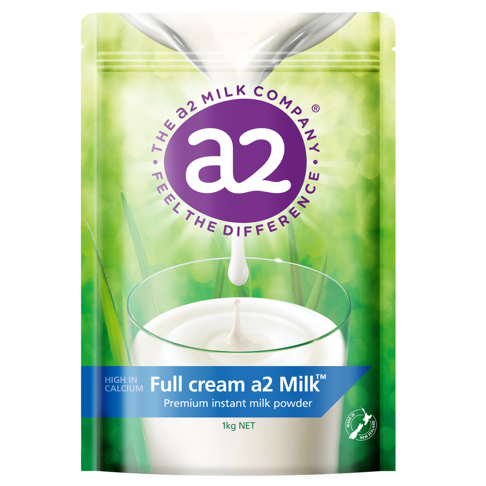 Full cream a2 Milk® Premium instant milk powder 1kg – a2 Store®