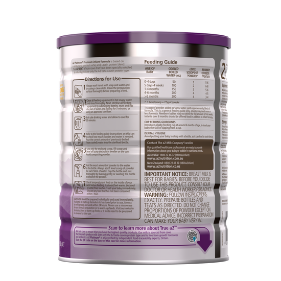 a2 Platinum® Premium infant formula – a2 Store®