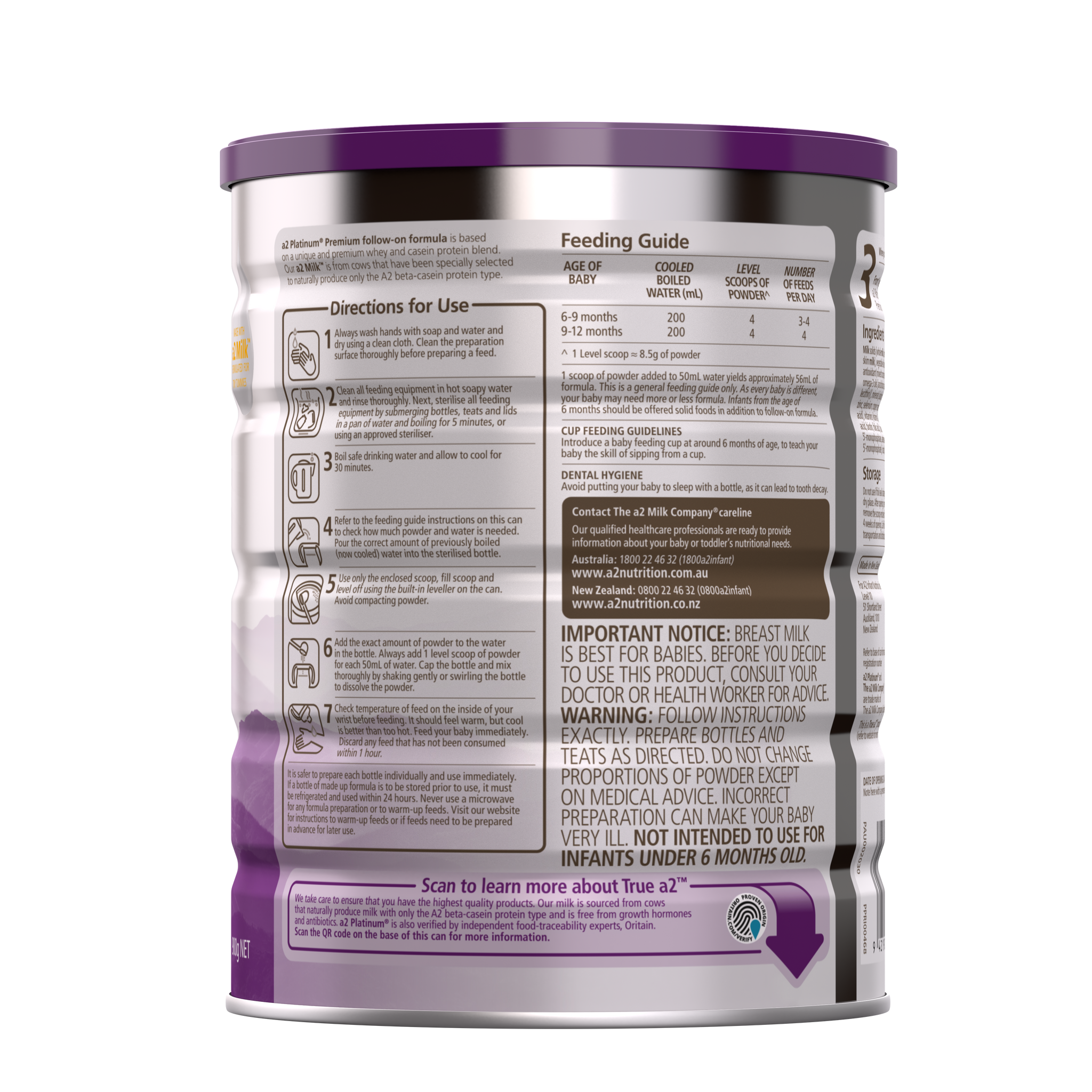a2 Platinum® Premium follow-on formula – a2 Store®